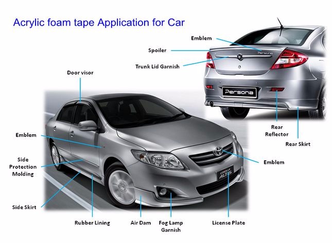 3M Double Sided Acrylic Plus Tape EX4011 Foam Tape For Automotive