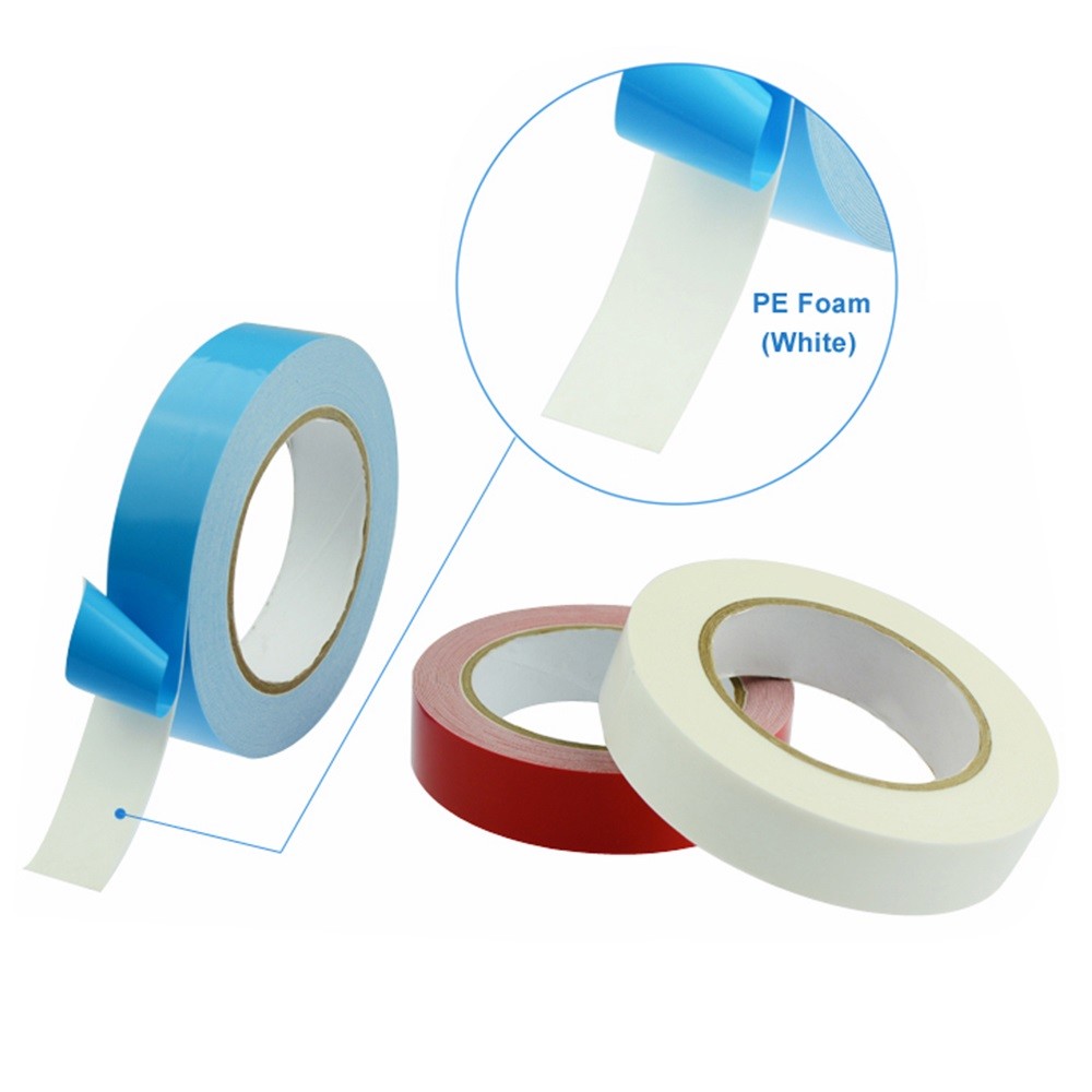 Double Sided PE Foam Adhesive Tape Waterproof White Polyethylene (PE ...